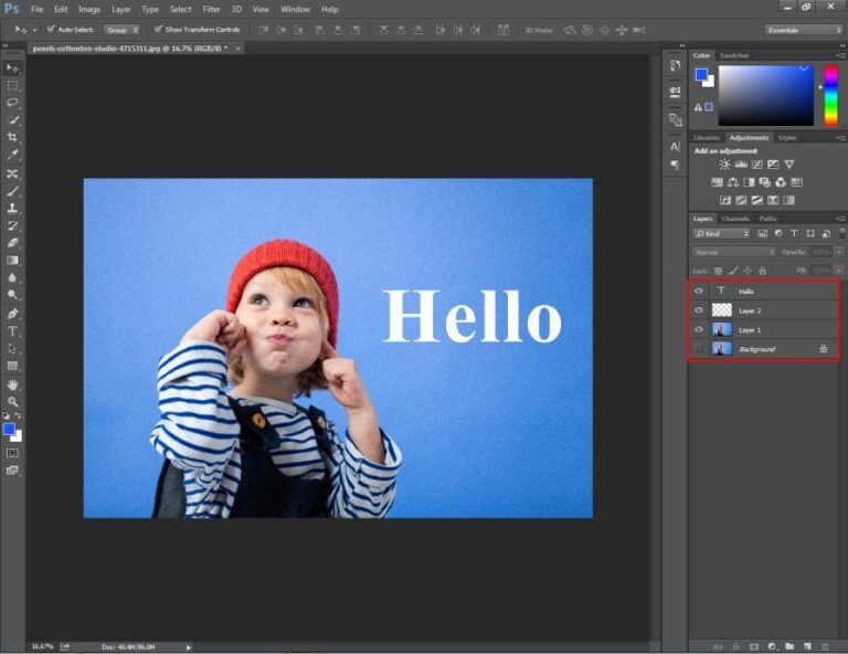 How To Link Layers in Photoshop - [Link Group and Unlink]