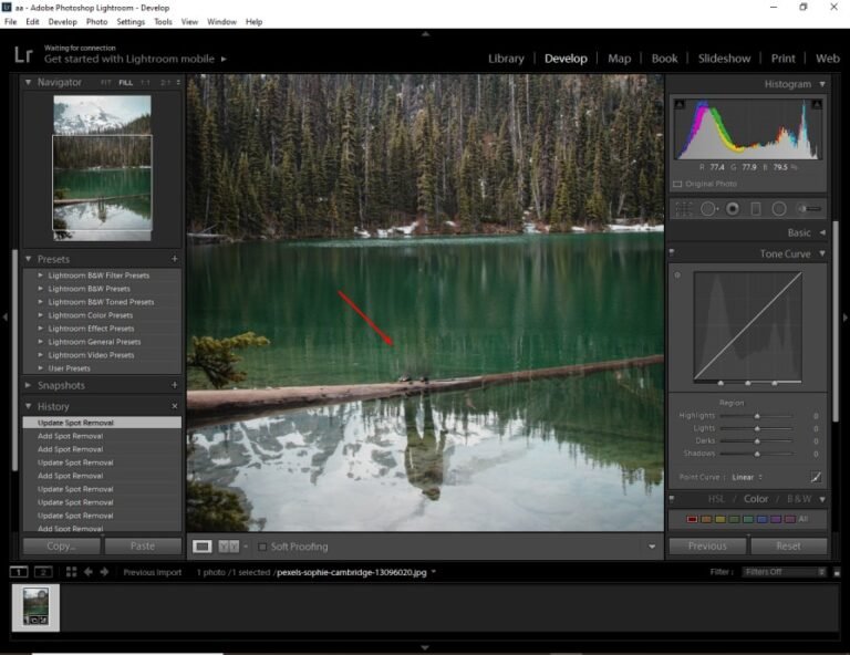 How To Remove An Object in Lightroom | Clipping Way